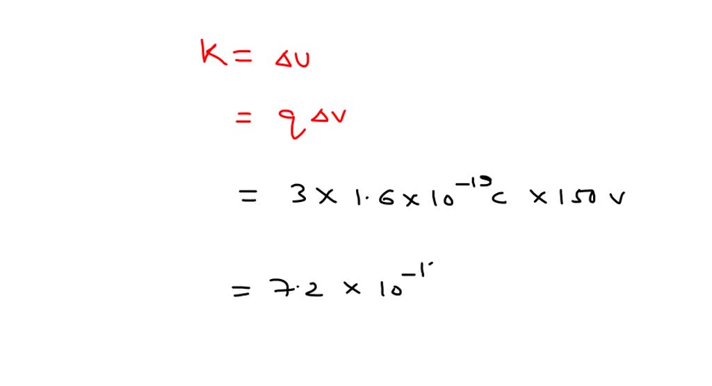SOLVED:A particle with charge -3 e is accelerated from rest through a ...