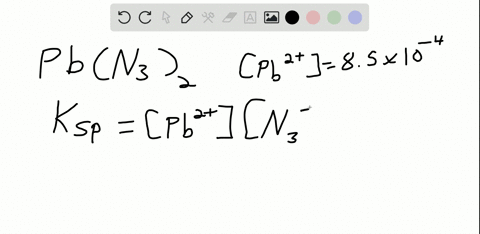 SOLVED:If a saturated aqueous solution of the shock-sensitive compound ...