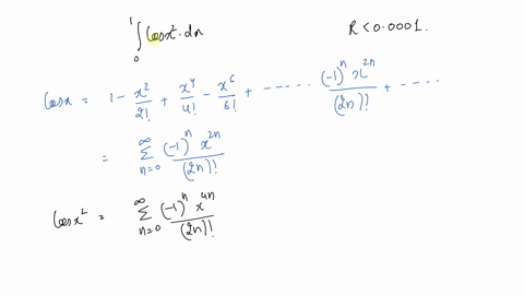 SOLVED:Approximating an Integral In Exercises 63-70 , use a power ...