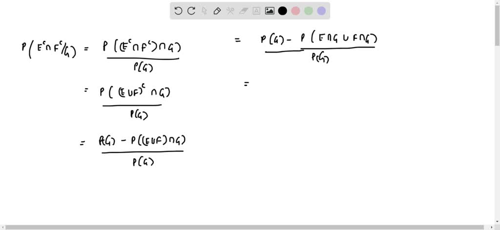 ⏩SOLVED:Let E^c denote the complement of an event E. Let E, F, G be ... ⏩SOLVED:Let E^c denote the complement of an event E. Let E, F, G be ...