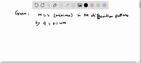 SOLVED:The second minimum in the diffraction pattern of a 0.10-mm- wide ...