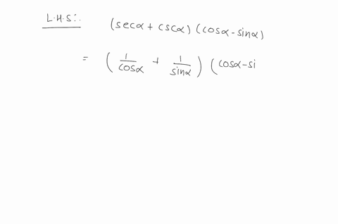 SOLVED:Verify that each trigonometric equation is an identity. (1-cos^2 ...