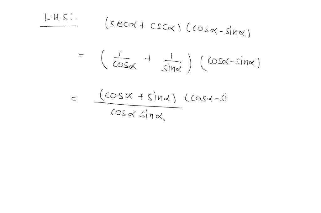 SOLVED:Verify that each trigonometric equation is an identity. (1-cos^2 ...