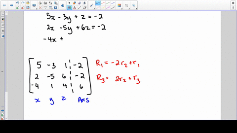 SOLVED:Solve each system in Exercises 1-4 by using elementary row operations on the equations or ...