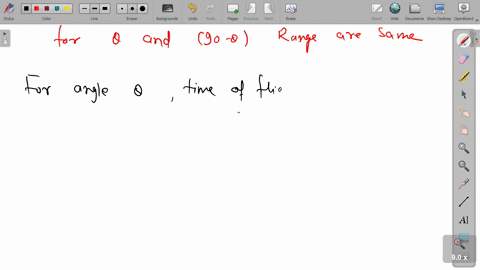 SOLVED:A projectile can have the same range R for two angles of projection. It t1 and t2 be the ...