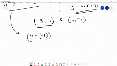 SOLVED:Write the point-slope form of the equation of the line ...