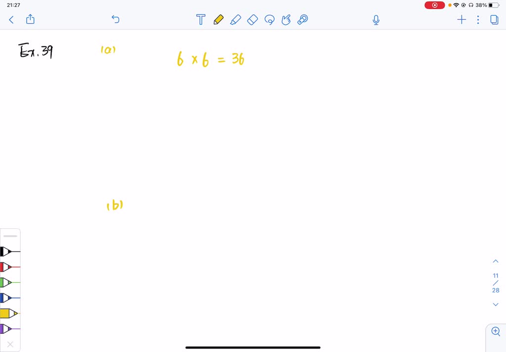An experiment consists of tossing a pair of dice. a. Use the combinatorial theorems to determine ...