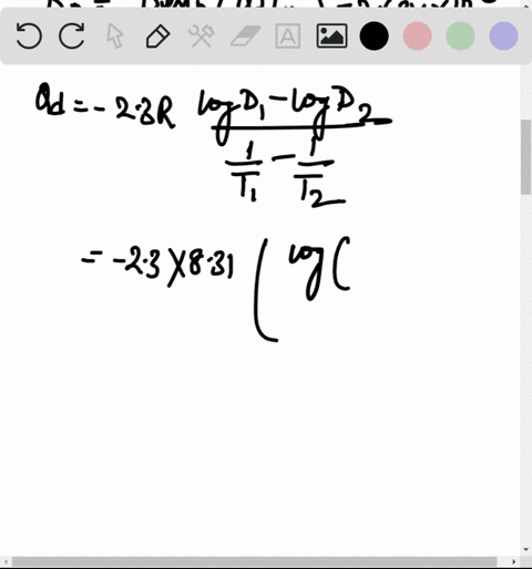SOLVED:The following figure shows a plot of the logarithm (to the base 10) of the diffusion ...