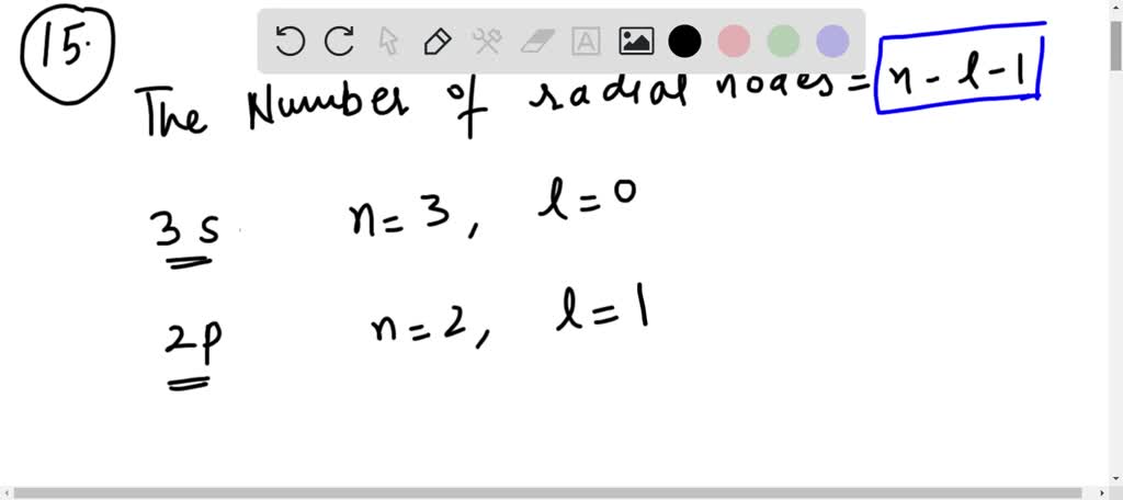 SOLVED:The number of radial nodes of 3 s and 2 p orbitals are ...