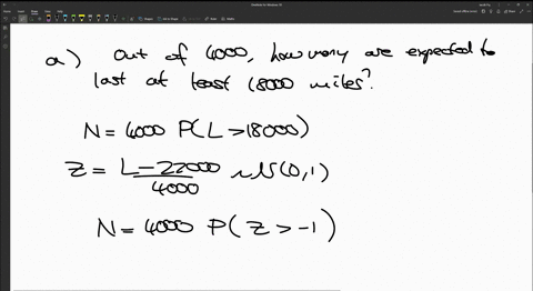 SOLVED:Lifetime of a tire Assume the random variable L in Example 2f is ...
