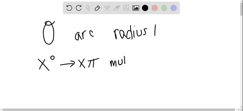 (a) The radian measure of an angle θis the length of the that subtends ...