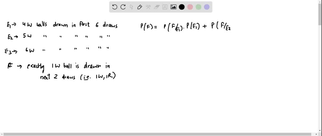 A box contains 5 red balls, 4 white balls, and 3 blue balls. A ball is ...