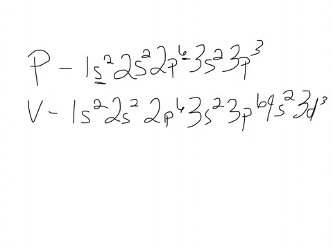 ⏩SOLVED:Give the electronic configuration of (a) P ;(b) V ;(c) Sb ...
