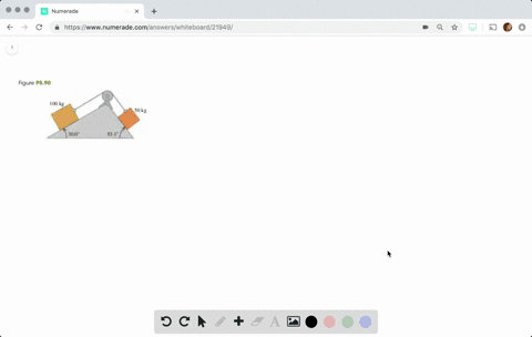 Two blocks connected by a cord passing over a small, frictionless pulley rest on frictionless ...