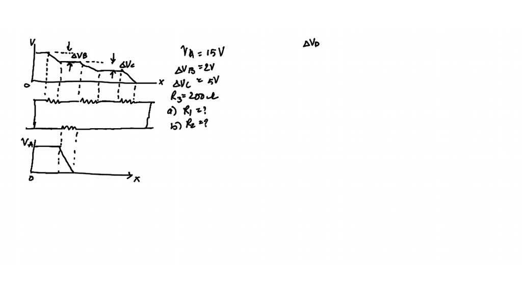 SOLVED:Shows a circuit of four resistors that are connected to a larger ...