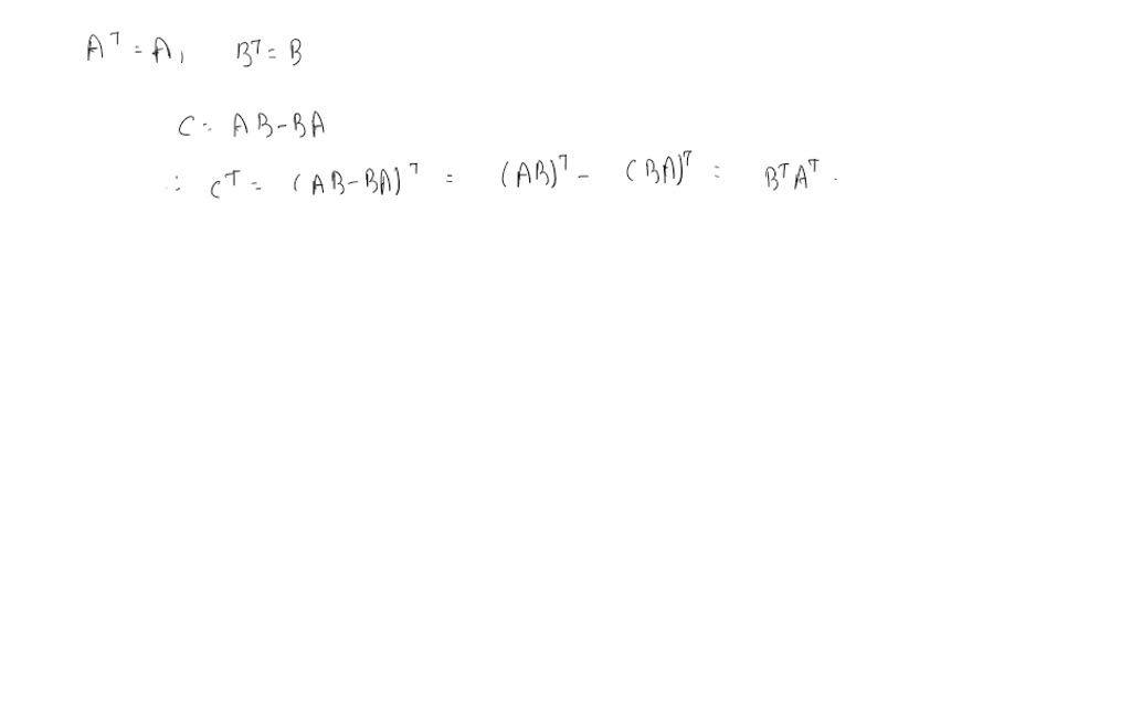 SOLVED:(a) Prove that Tr(AB)=Tr(BA) . Hint: See proof of (9.13). (b ...
