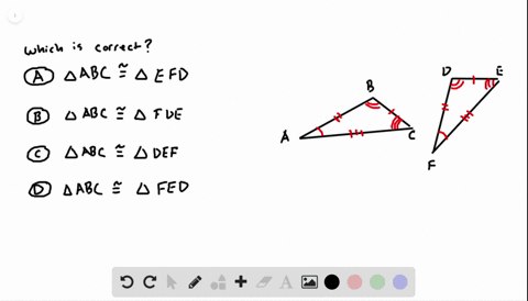 SOLVED:Which congruence statement correctly indicates that the two ...