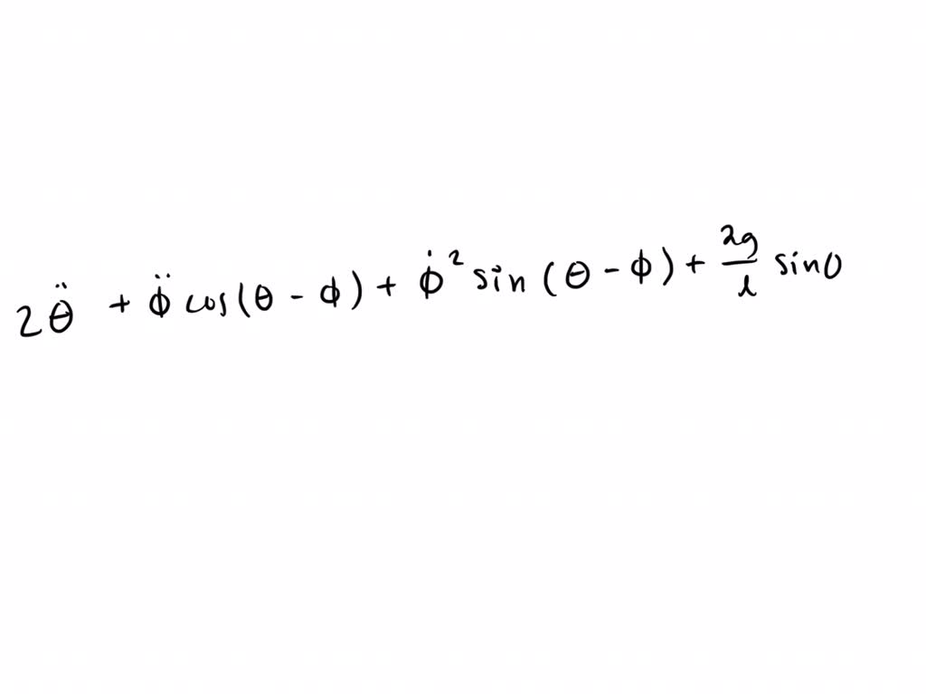 SOLVED:A double pendulum consists of two simple pendula, with one ... SOLVED:A double pendulum consists of two simple pendula, with one ...