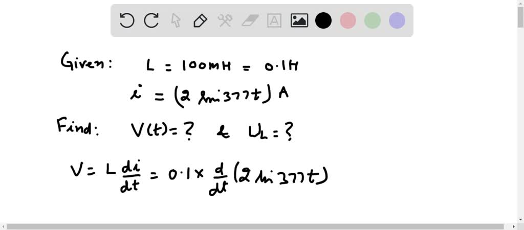 An iron-core inductor has the characteristic shown in Figure P18.7: a ...