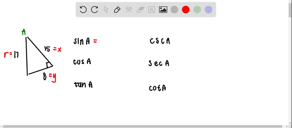 SOLVED:Find exact values or expressions for the six trigonometric ...