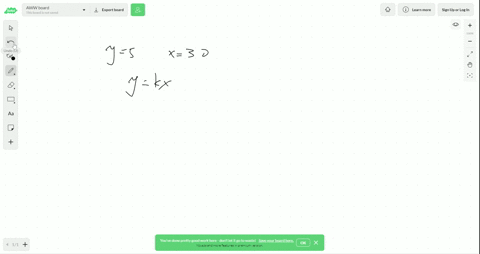 SOLVED:If y varies directly as x, find the constant of variation and ...