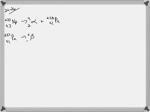 SOLVED:277 Np is the parent nuclide of a decay series that starts with ...