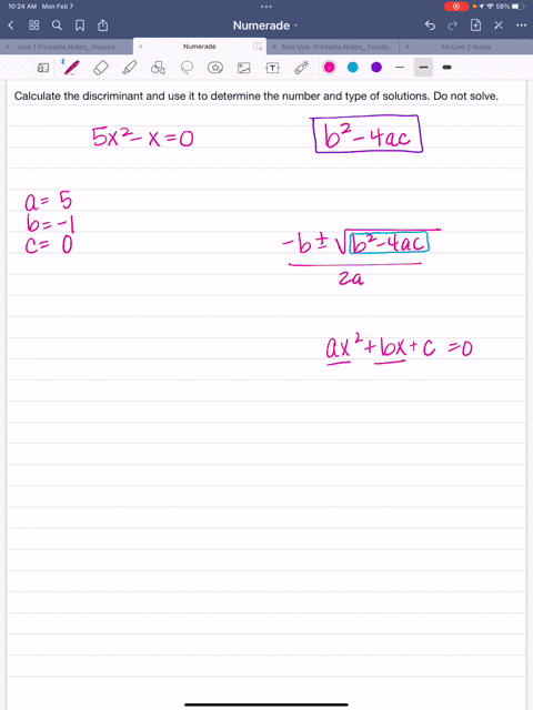 VIDEO solution:Calculate the discriminant and use it to determine the ...