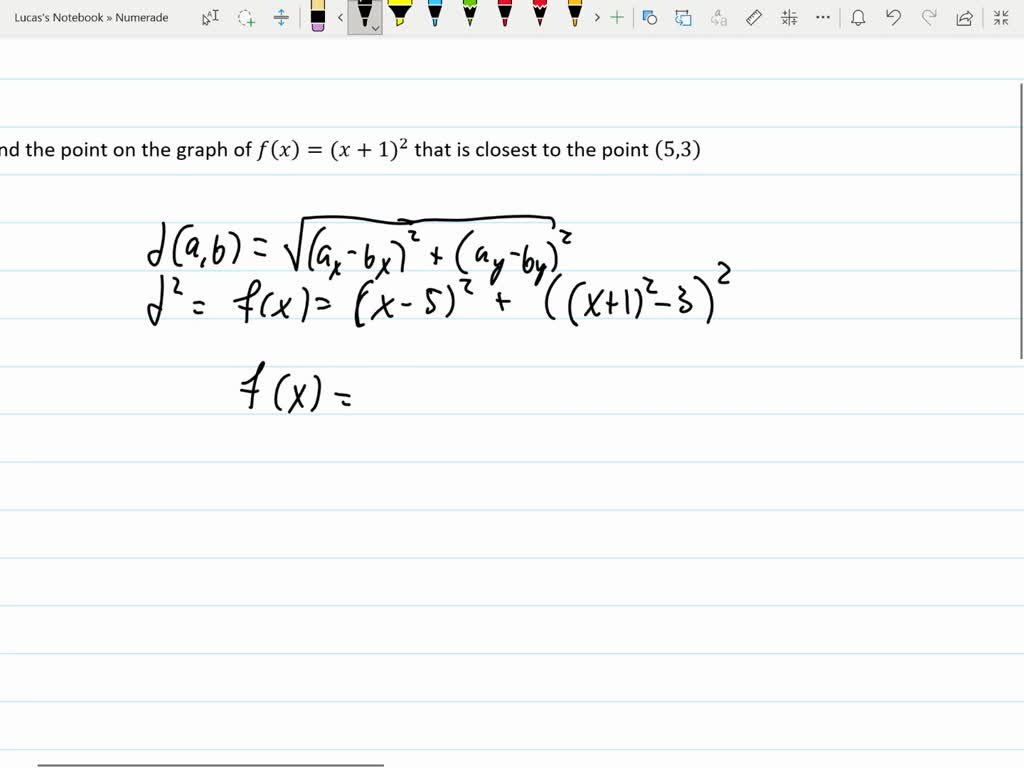 SOLVED f x x 1 2