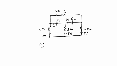 SOLVED: In the circuit shown in Fig. E26.27, find (a) the current in the 3.00-Ωresistor; (b) the ...