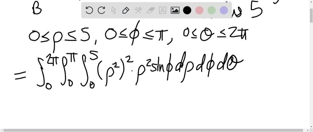 SOLVED Write If r y av As An Interated Integral Where E Is The Solid Ball Of Radius 2 About 