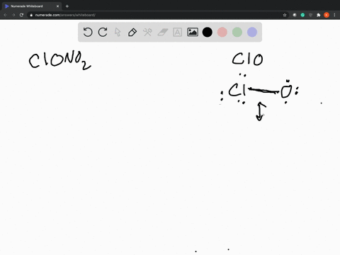 SOLVED:Draw Lewis structures for chlorine nitrate (ClONO) and chlorine ...