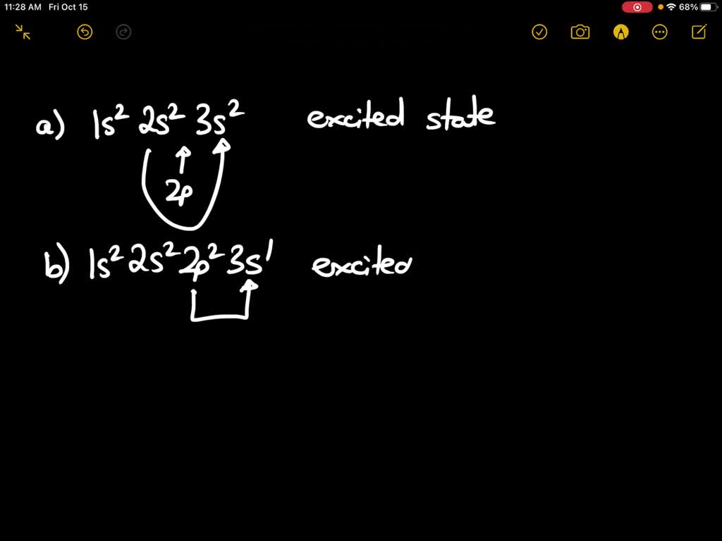 Solved Indicate Whether Each Electron Configuration Represents An Atom