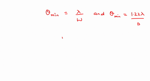 SOLVED:The minimum angle of resolution of the diffraction patterns of ...