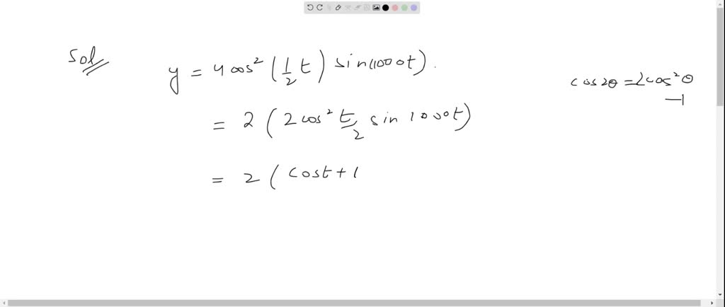 The displacement y of a particle executing periodic motion is given by ...