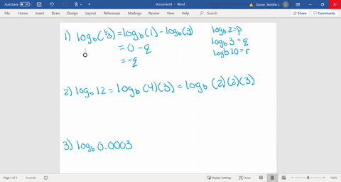 SOLVED: If logb 2=p, logb 3=q and logb 10=r, express the following in terms of p, q and r : (a ...