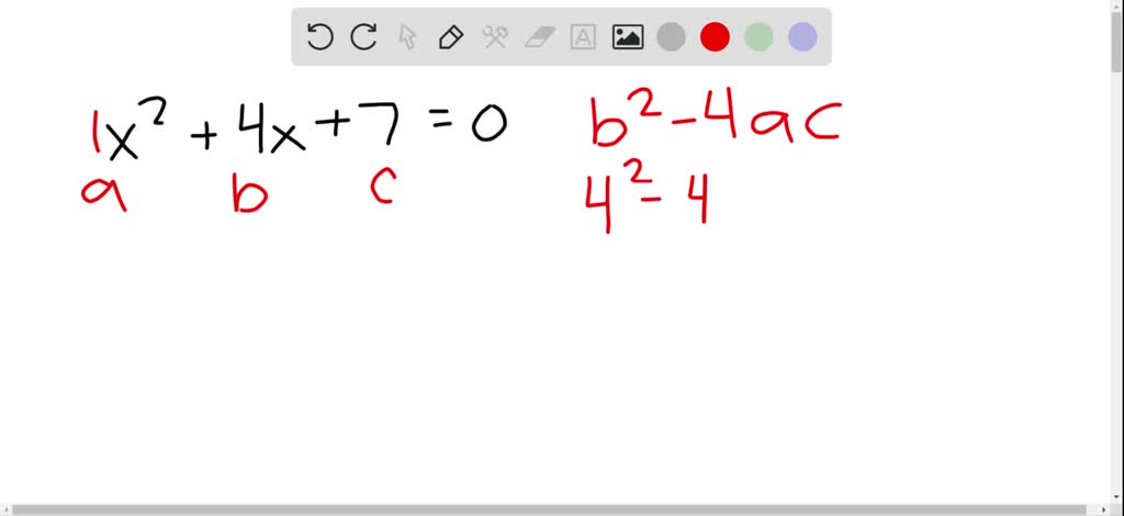 SOLVED:Use the discriminant to determine whether each quadratic ...