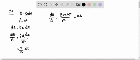 SOLVED:The measurement of a side of a square is found to be 12 centimeters, with a possible ...