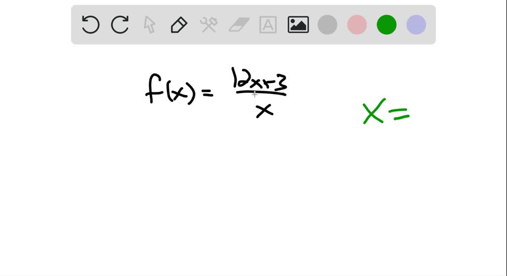 ⏩SOLVED:For each rational function, find all numbers that are not in… | Numerade
