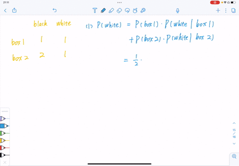 SOLVED:If one marble is selected, determine the probability that it is ...