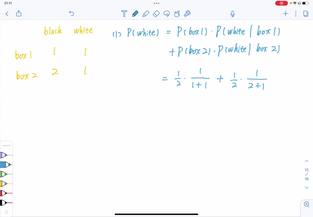 A box contains only white balls and black balls. What is the ...