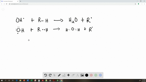 SOLVED:Hydroxyl radicals can pluck hydrogen atoms from molecules ...