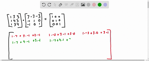 SOLVED:Decide whether or not the given matrices are inverses of each ...