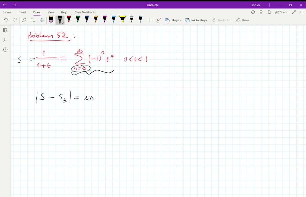 SOLVED: Estimate the magnitude of the error involved in using the sum of the first four terms to ...