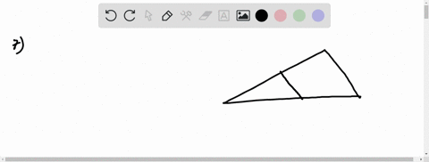 SOLVED:In Exercises 7-10, DE is a midsegment of ABC . Find the value of x . (See Example 3 ...