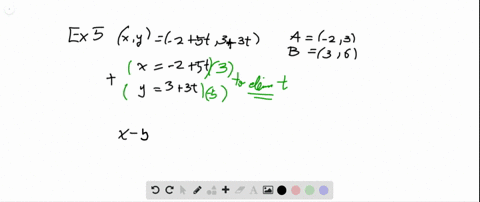 SOLVED:5 Eliminate the parameter t from the parametric equations of ...