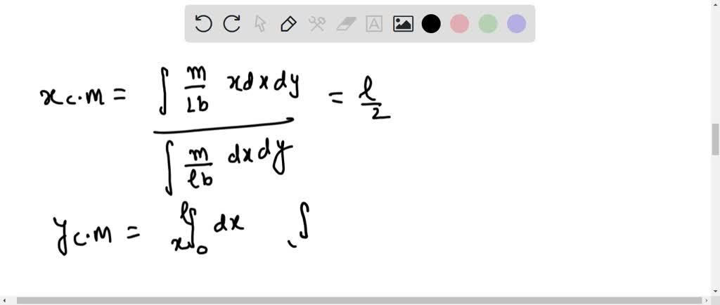 SOLVED:Locate the c.m. of a uniform rectangular lamina or rectangular ...