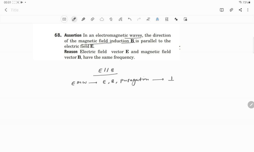 ⏩SOLVED:Assertion In an electromagnetic waves, the direction of the… | Numerade