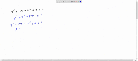 SOLVED:Solve for the roots of the quadratic equation x^2+p x+q=0 by ...