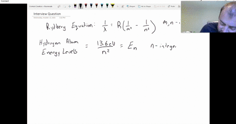 SOLVED:Before quantum mechanics was developed, Johannes Rydberg ...