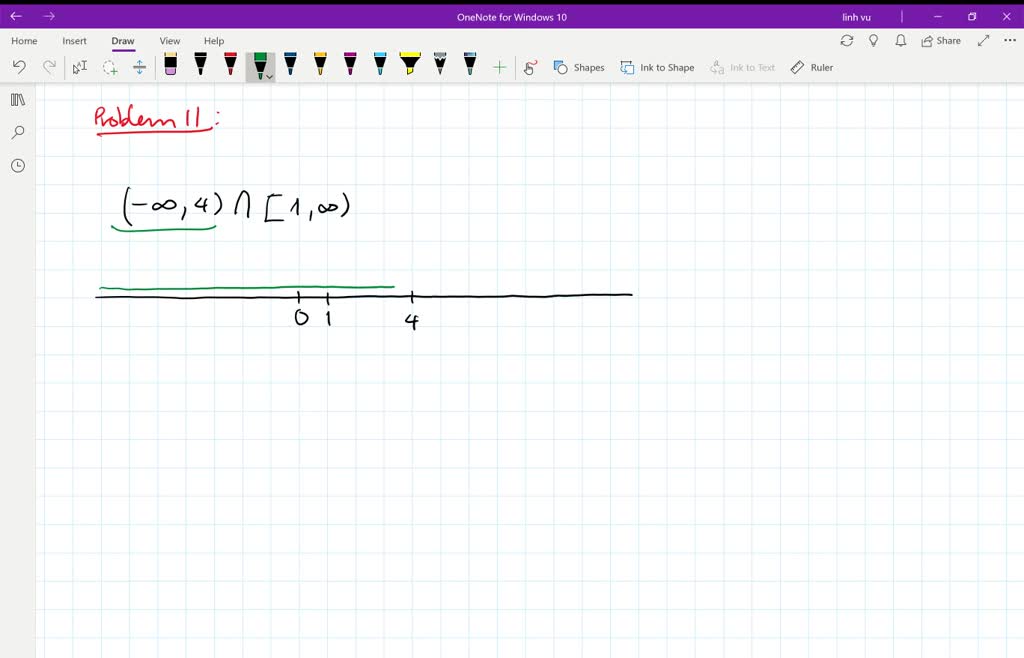 SOLVED:Graph the indicated set and write as a single interval, if ...